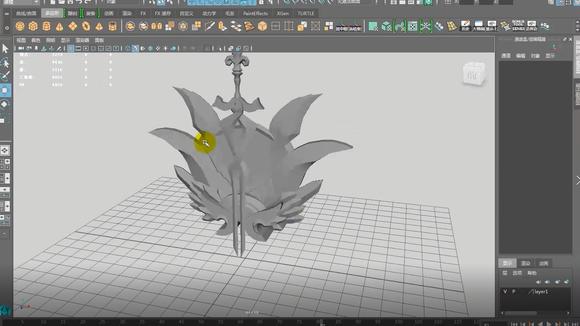 MAYA基础教程之盾牌制作!游戏建模就是这么简单