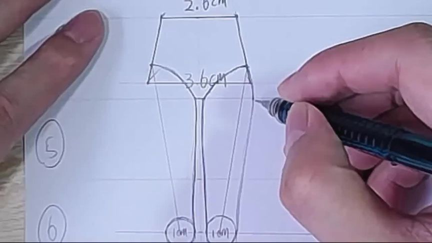 服装设计入门教程 服装设计人体图 人体上下半身的画法