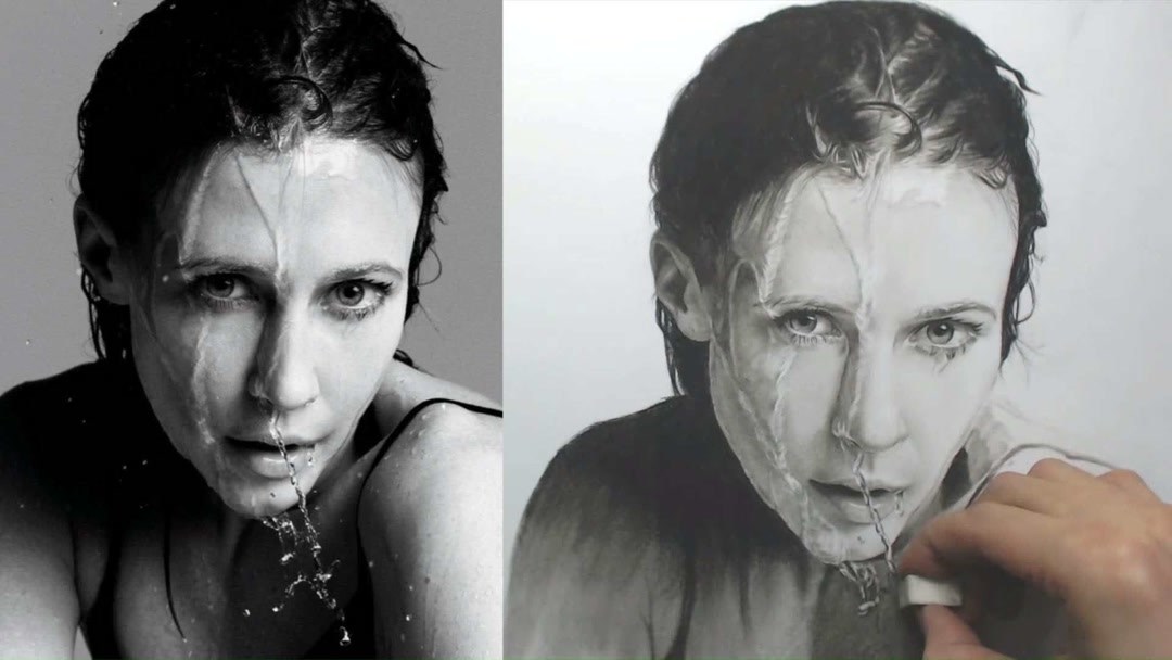 逼真的素描水质感教程