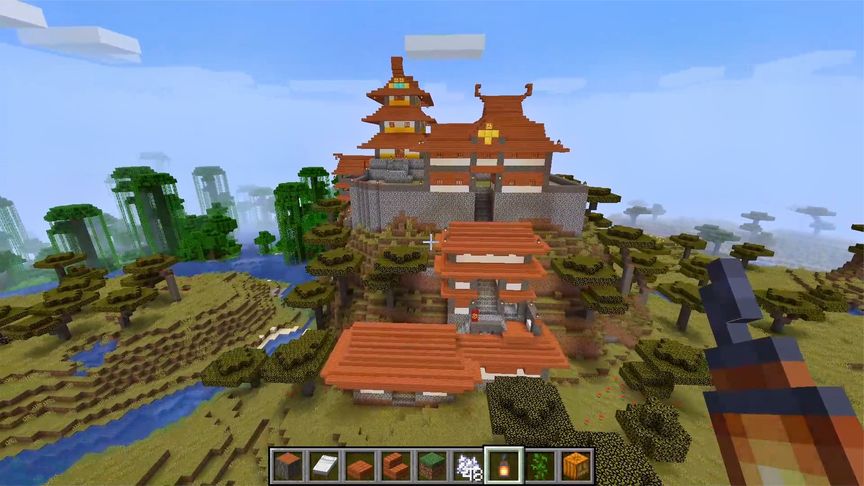 8个小时爆肝只为这一刻的美景,我的世界建筑党日常,精美城堡