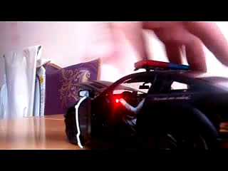 1:18汽车模型 福特野马警车改装车灯视频