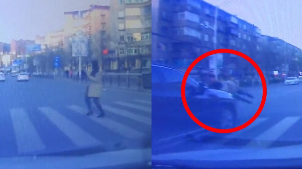 太揪心!女子过马路时向礼让行人的司机摆手致谢,下一秒被撞飞