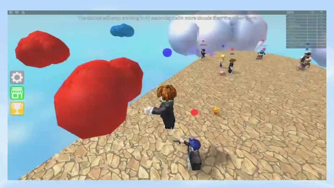 咯咯多解说:Roblox小游戏模拟器,我要把红色的云都变成蓝色