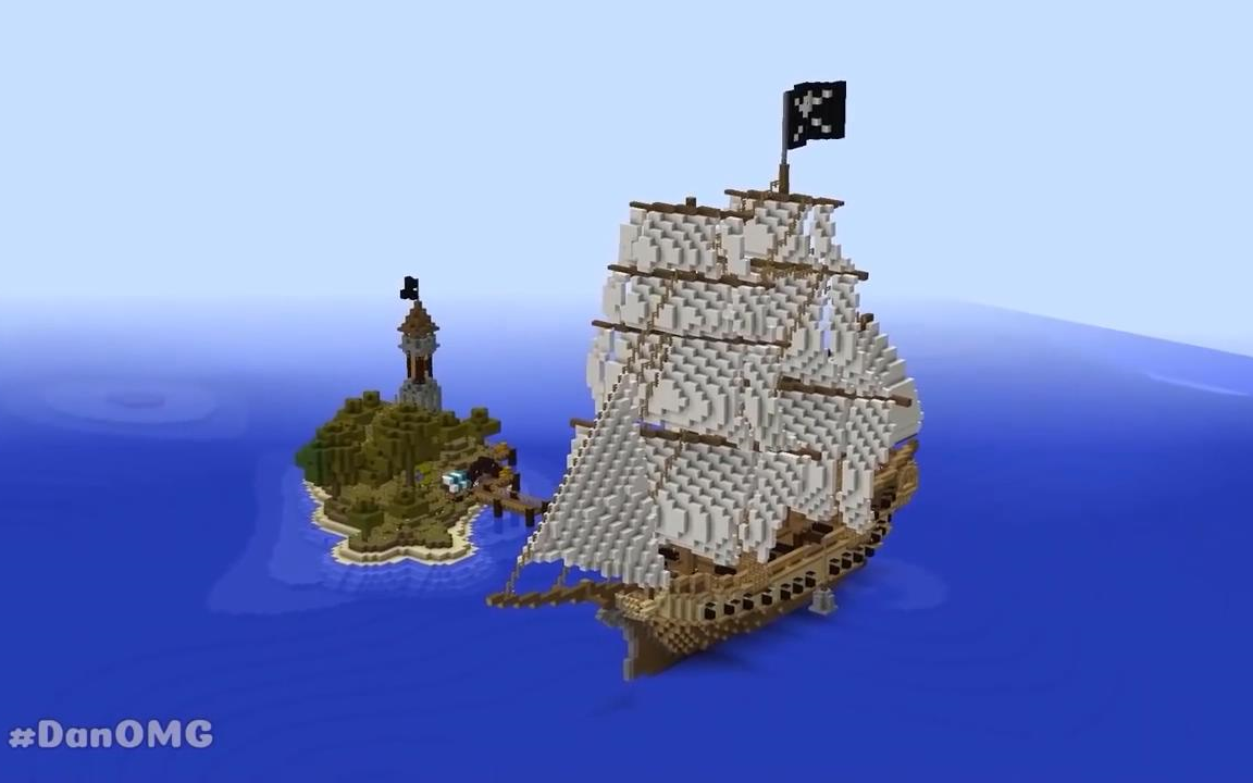 我的世界:MC造船大赛!大神:海盗了解一下!