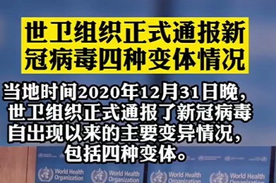 #世卫通报新冠病毒4种变体情况#