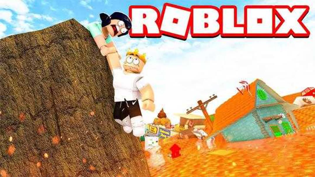 Roblox岩浆生存模拟器:我居然在水上乐园玩滑梯!脚下就是岩浆!