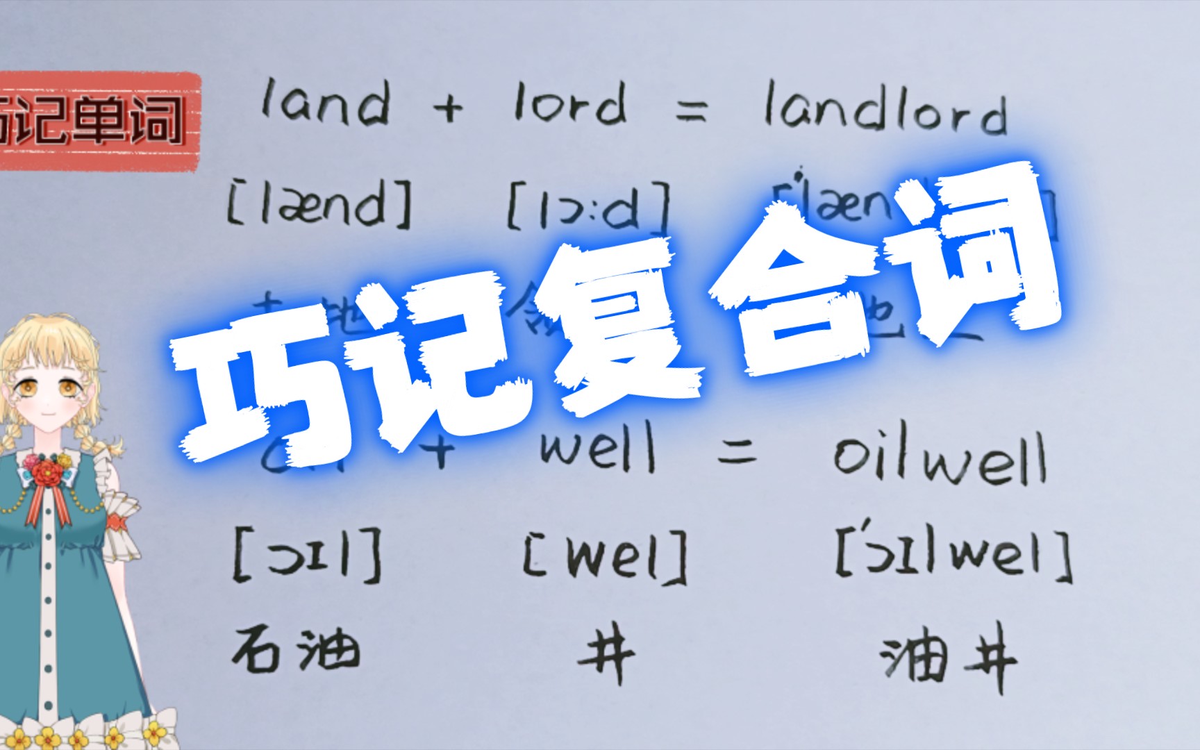 〔巧记单词之复合词〕landlord+oilwell