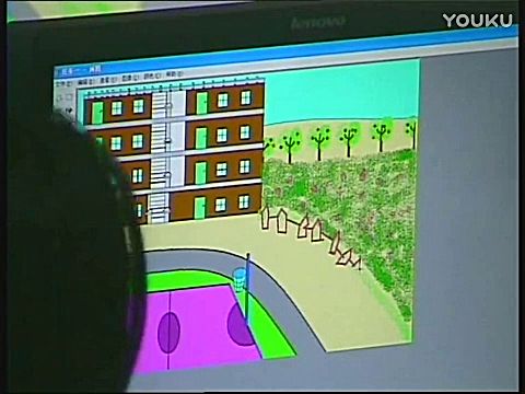 一、用刷子工具画画(小学信息技术_人教2001课标版一、二年级起点_...