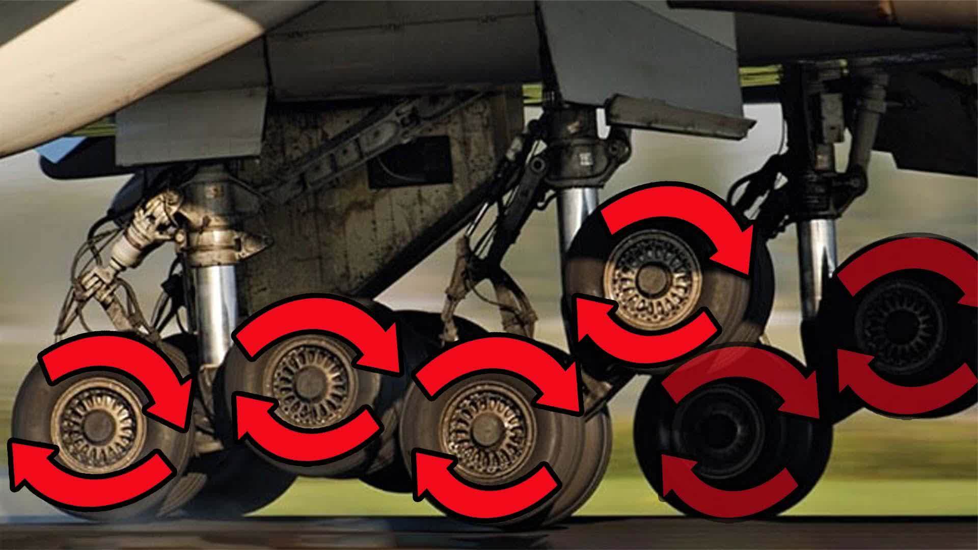 为什么飞机降落前,轮子不旋转?