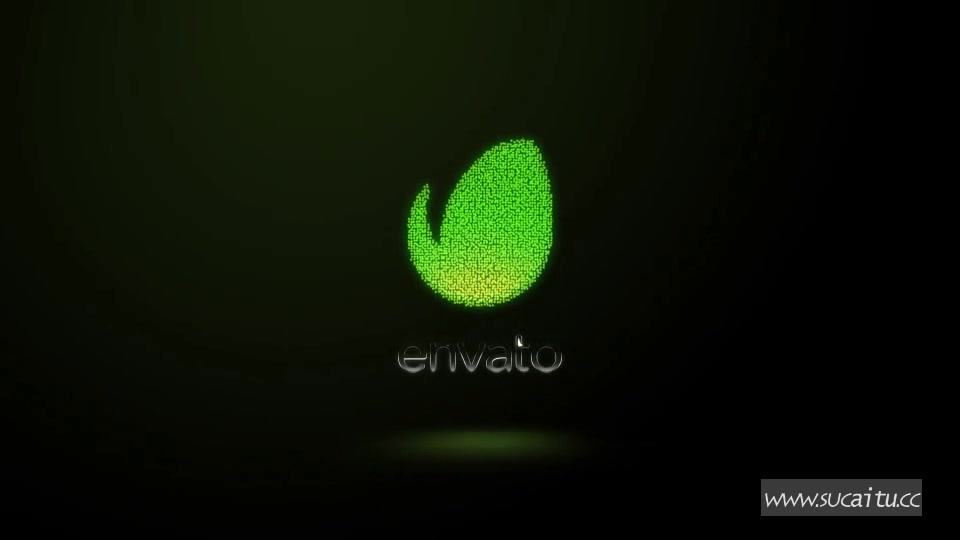 AE模板 : 粒子聚合LOGO