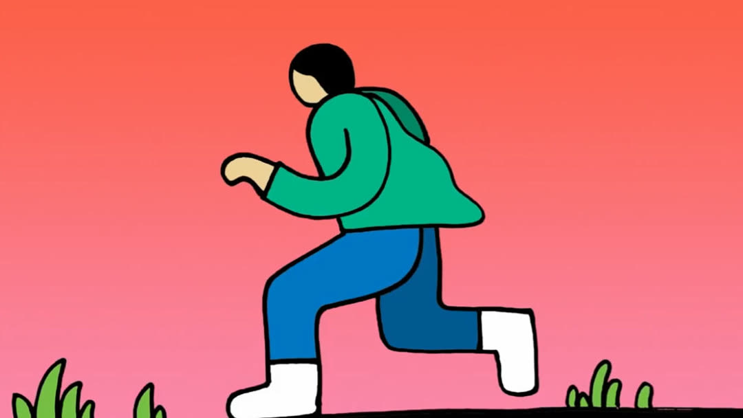 奔跑的人,人物简笔画