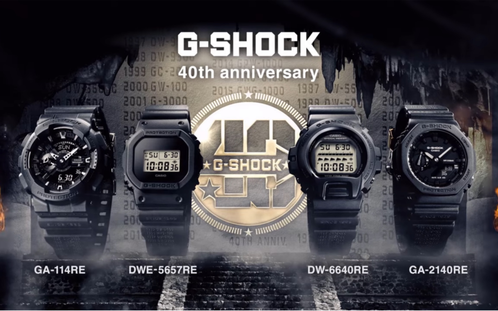 卡西欧发布四十周年联名款宣传短视频