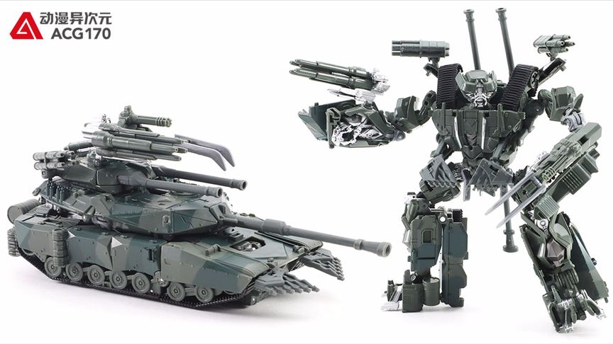 可变为M1主战坦克的霸天虎战士 开箱速变经典电影:变形金刚1吵闹