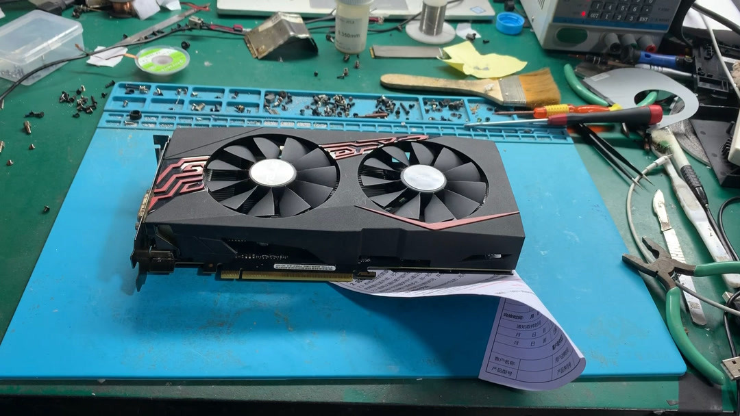 看起来好像很简单,华硕GTX1060点不亮维修案例分享