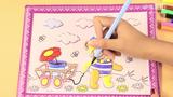 DIY手工简笔画手绘描图小熊【小卡手工课】