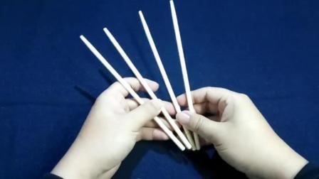 一次性筷子别再丢掉了,4根就能做一个这个,老婆看到夸我真能干