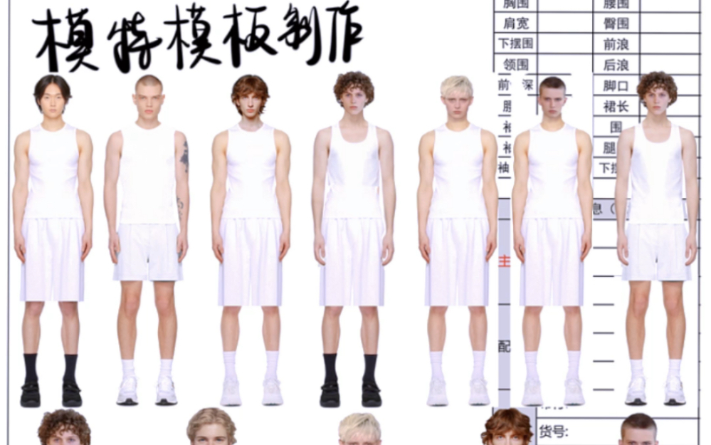 服装设计师必备模特模版制作教程分享
