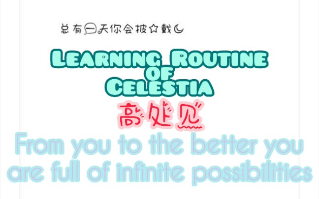 【STUDY WITH ME/Celestia的学习日常】『24』五一劳动快乐吖～...