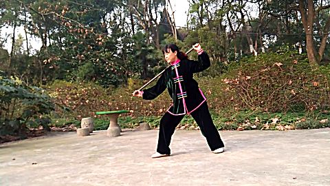 健身气功养身太极棍