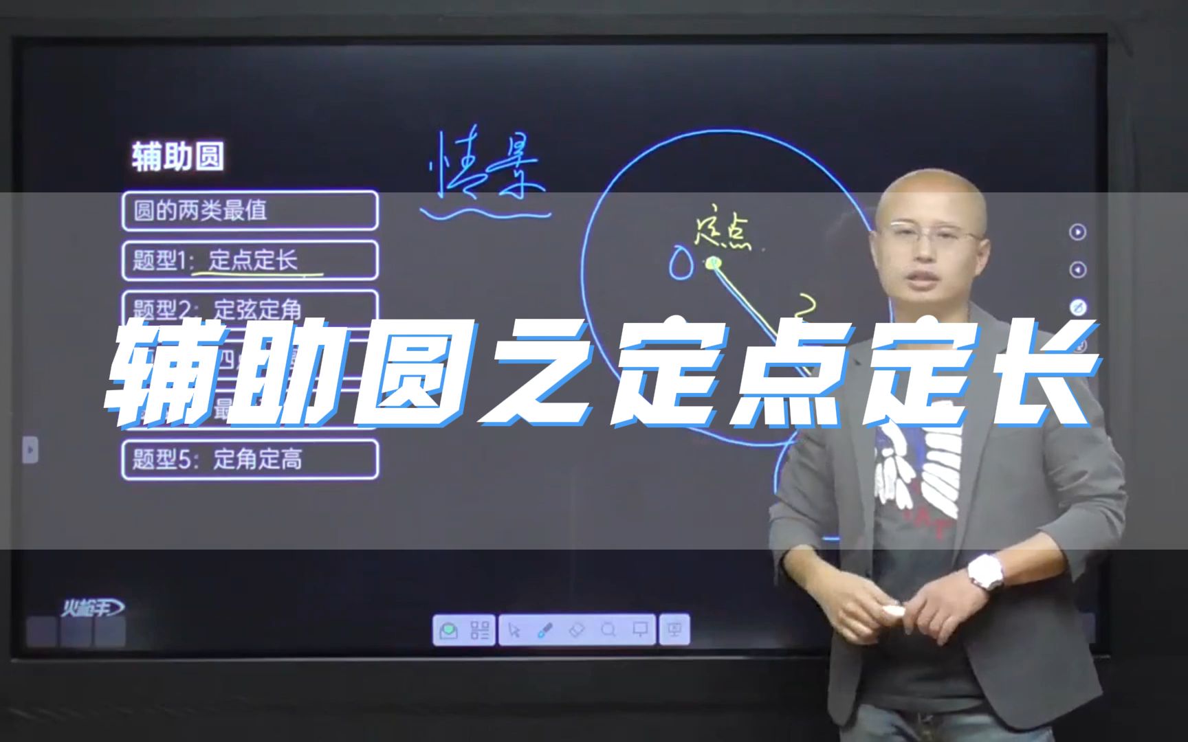 辅助圆之定点定长