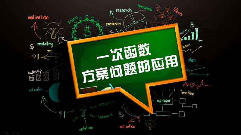 初中数学微课,一次函数实例,一次函数方案问题的应用