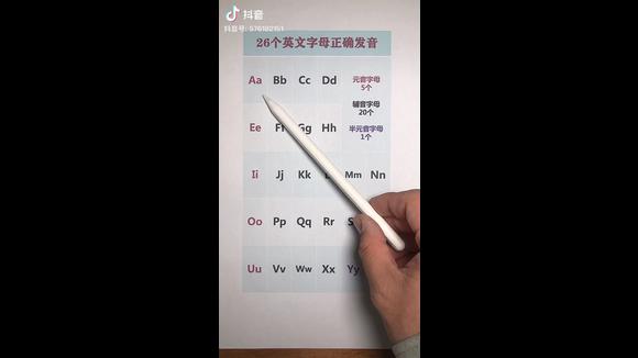 26个正确字母的发音