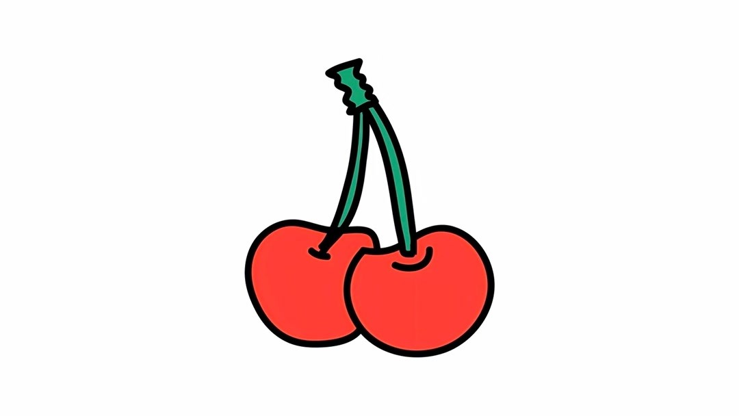 怎样画水果樱桃?
