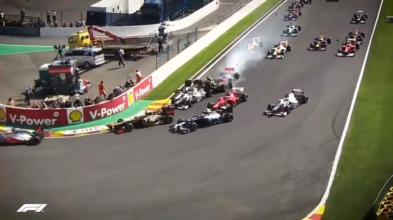 F1赛车20位车手惊魂大撞车瞬间