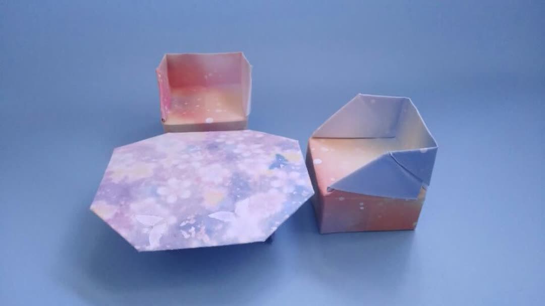 迷你家具沙发折纸,步骤很简单谁都能学会,手工折纸大全视频教程