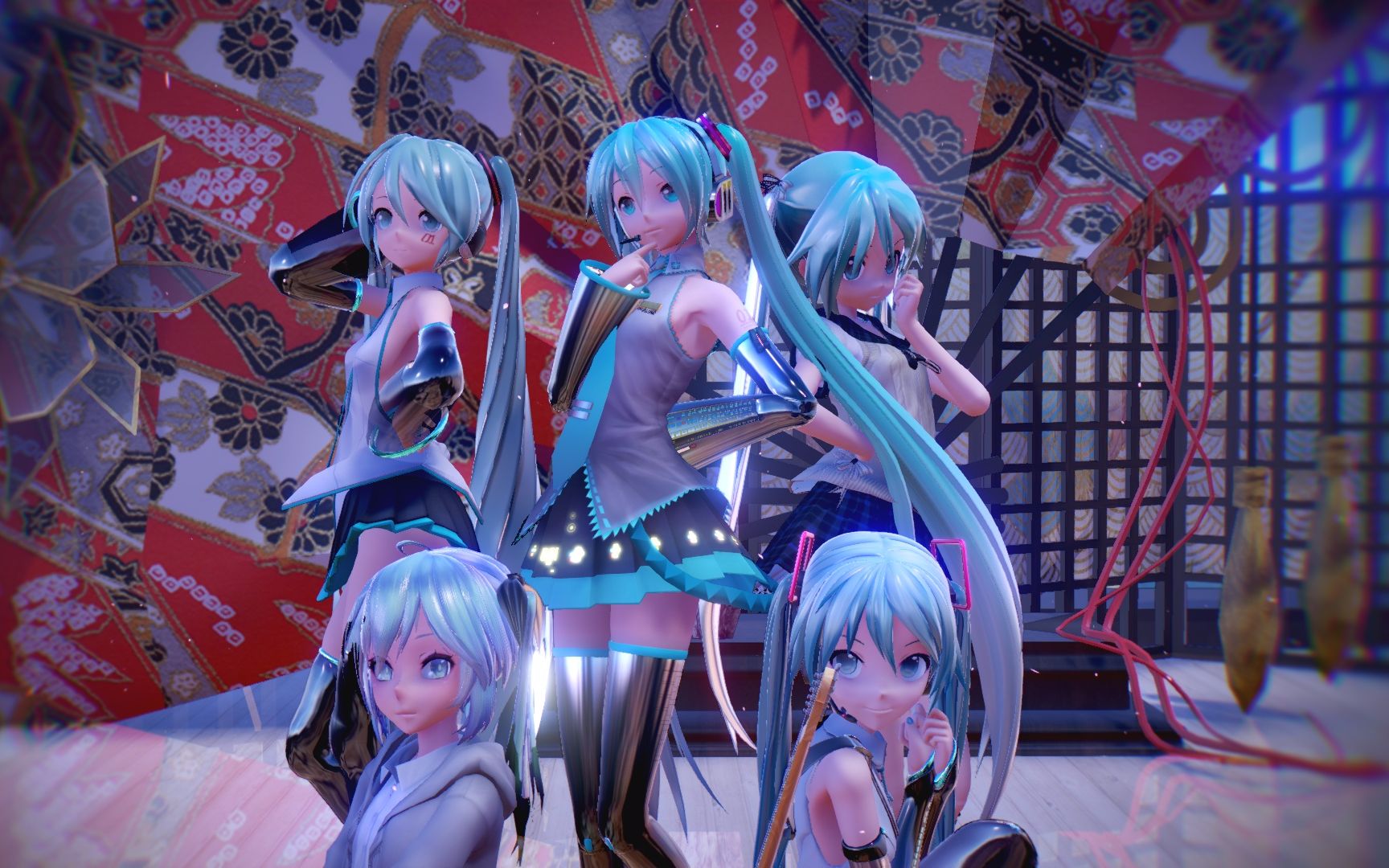【Ray-MMD】TDA/三妈/V4X/つみ式/YYB 对MIKU完全不感兴趣嘛