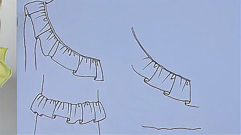 服装设计入门教程-教你怎么画好小碎褶皱