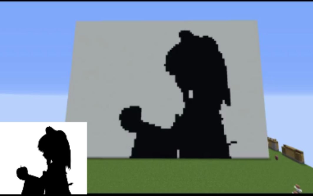 在我的世界里播放bad apple!