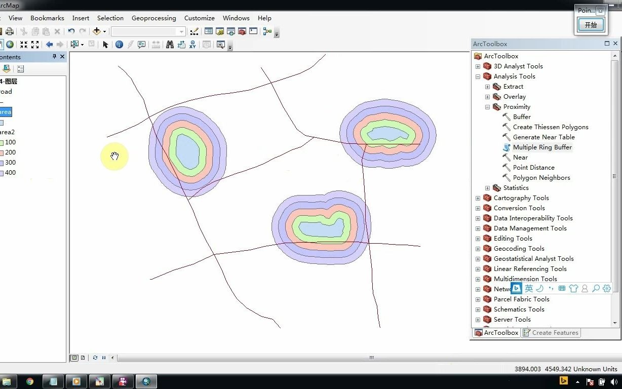 074灾害影响缓冲区分析