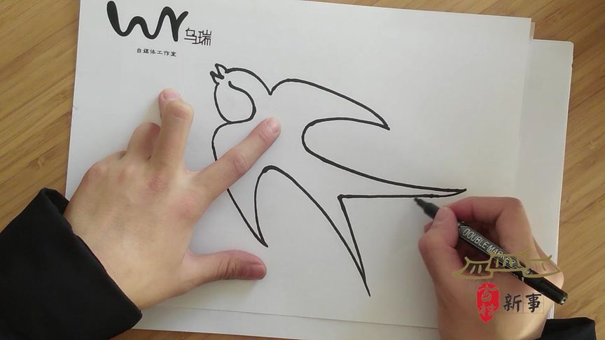 简笔画——简笔画教学可爱的小燕子