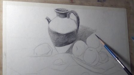 王开洋老师教你画素描静物的黑白灰关系2