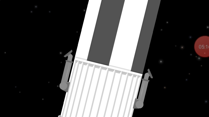 航天模拟器渣仿土星五号。