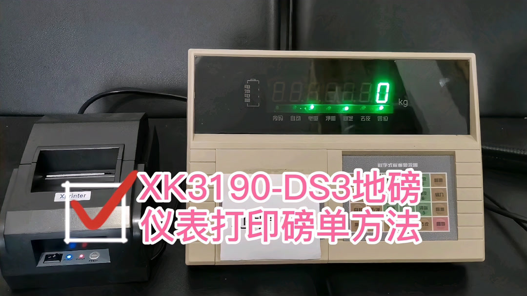 耀华DS系列地磅汽车衡仪表打印磅单的步骤方法