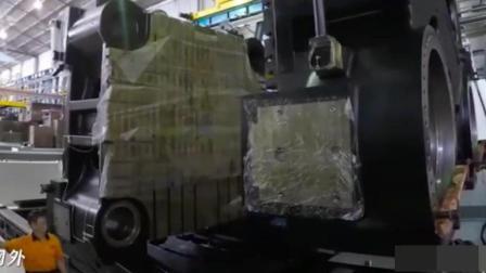 5300吨位注塑机进厂安装过程,超级大工程,第一次见到!