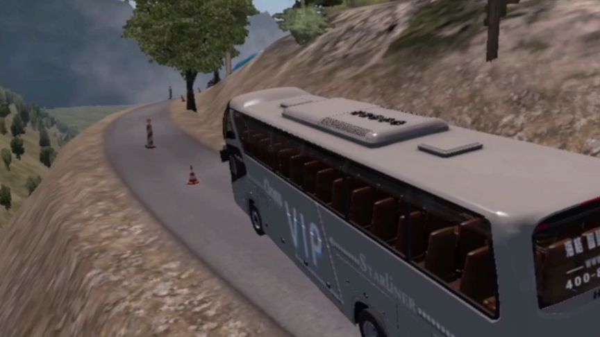 欧洲卡车模拟2,不知不觉中来到了这,飞机掉落重大事故。