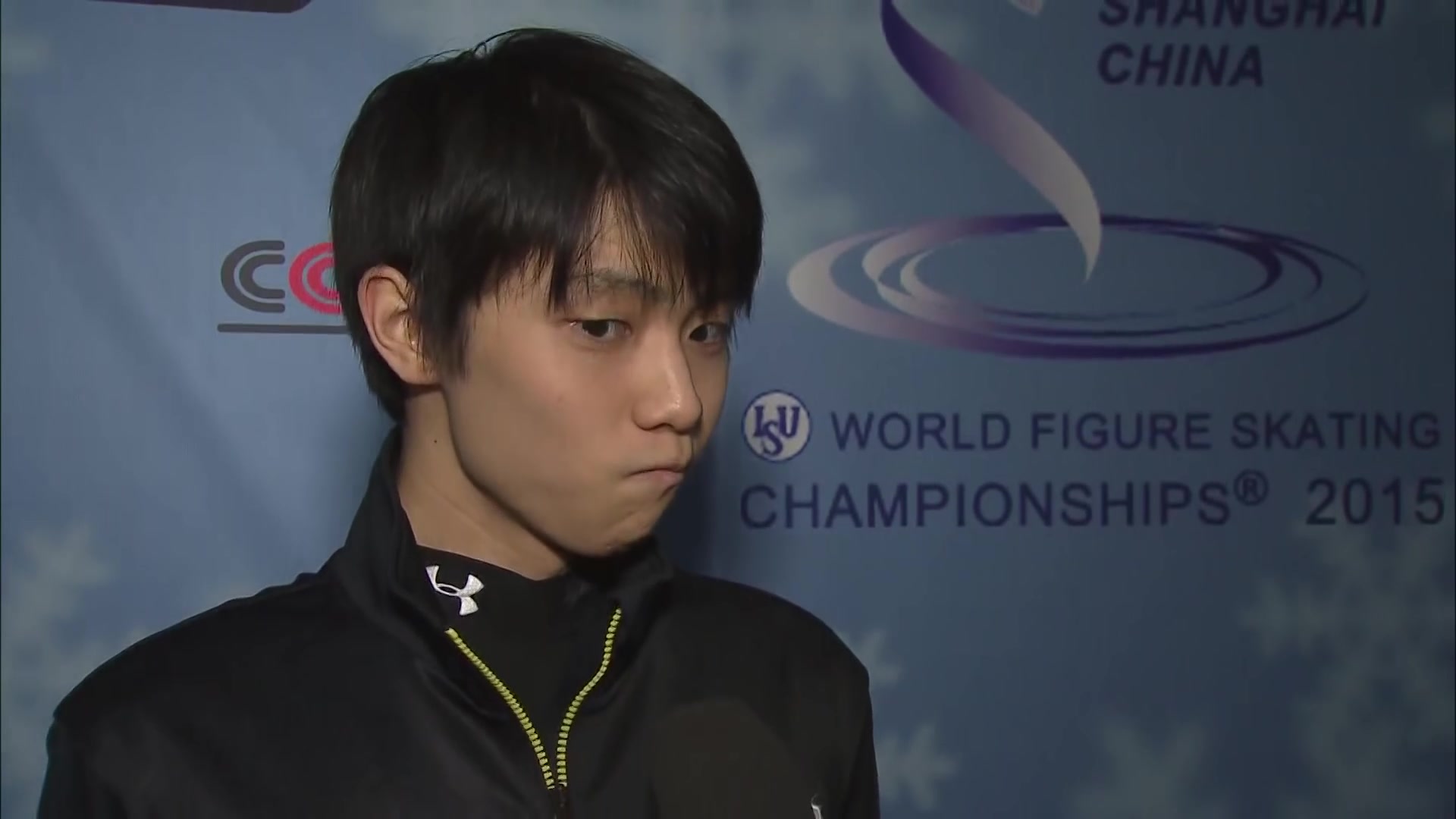 2015年3月,羽生结弦接受cctv的访问