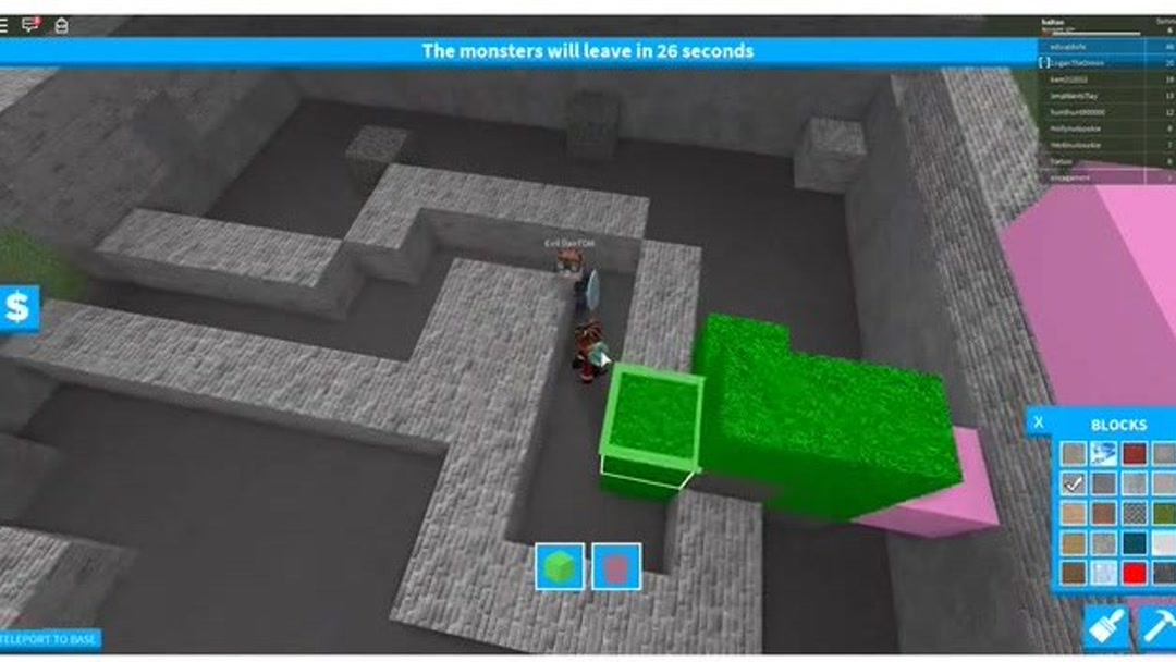 Roblox建造生存模拟器 打造怪物迷宫