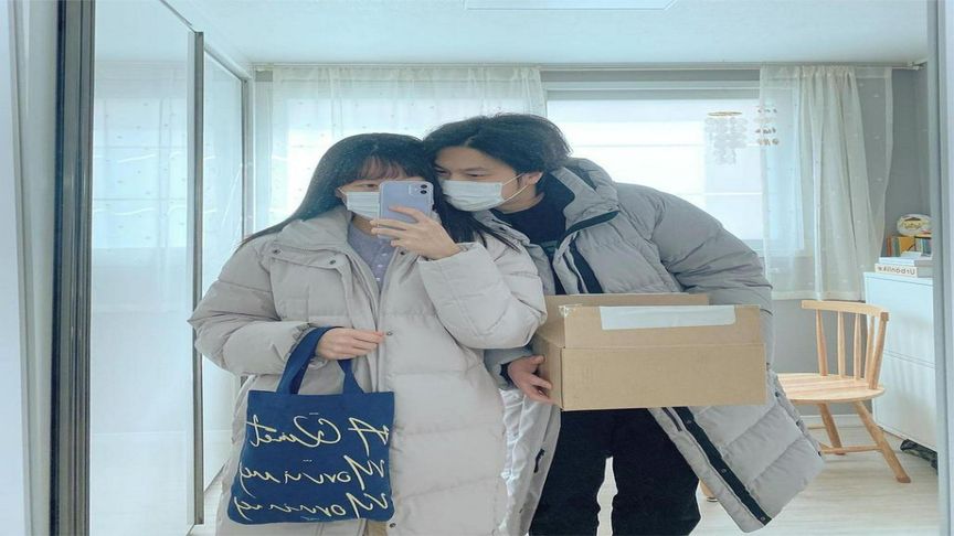 韩国情侣精致日常,甜蜜情侣一起在家打造美好二人世界!