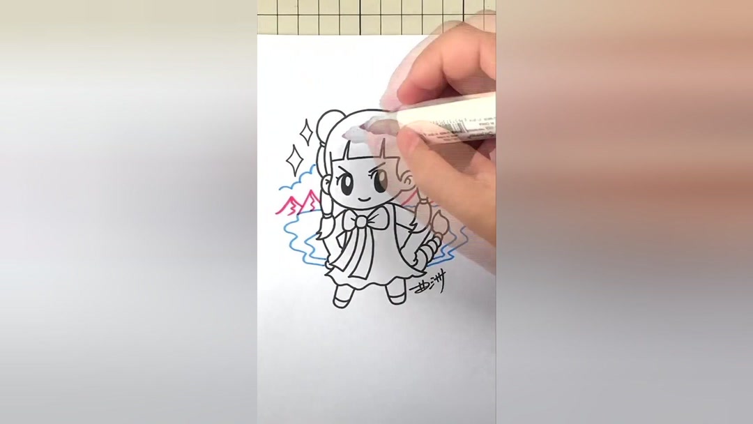 十二星座简笔画—天蝎座,最神秘莫测的大天蝎来了。