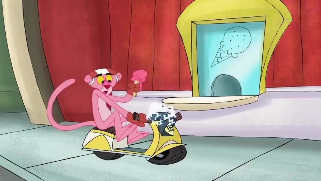 经典搞笑动画片顽皮豹:愤怒的电动车