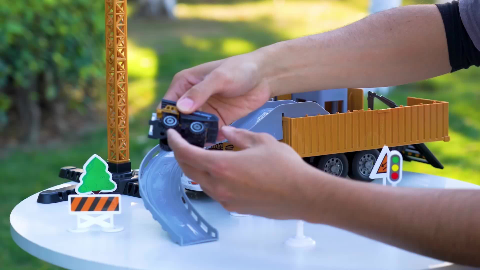 .喜欢工程车的小朋友不要错过这套玩具哟#工程车动画#儿童玩具视频.