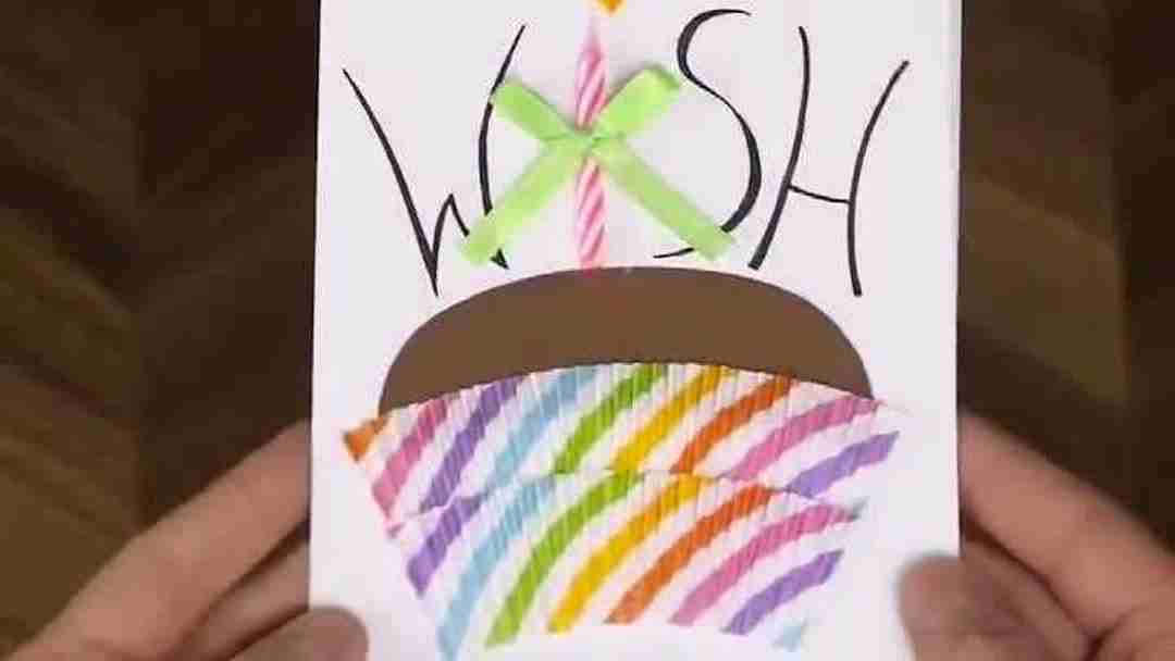 福利来啦!教你做简单又漂亮的贺卡,幼儿园亲子手工创意贺卡。