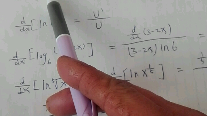 对数函数的导数