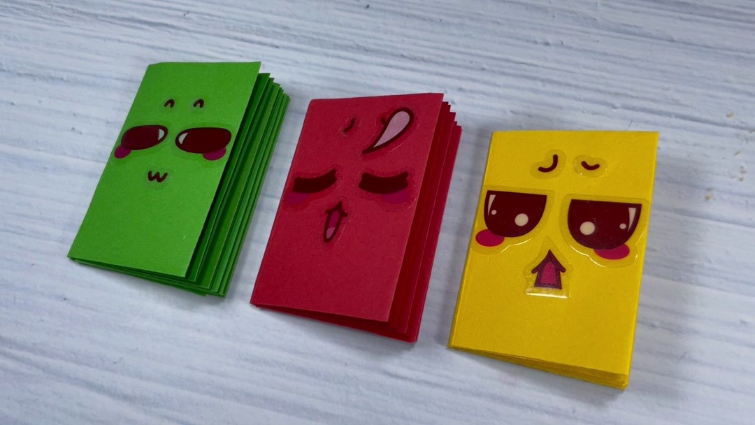 简单折纸小书本,一张纸折出漂亮的写字本,DIY手工制作