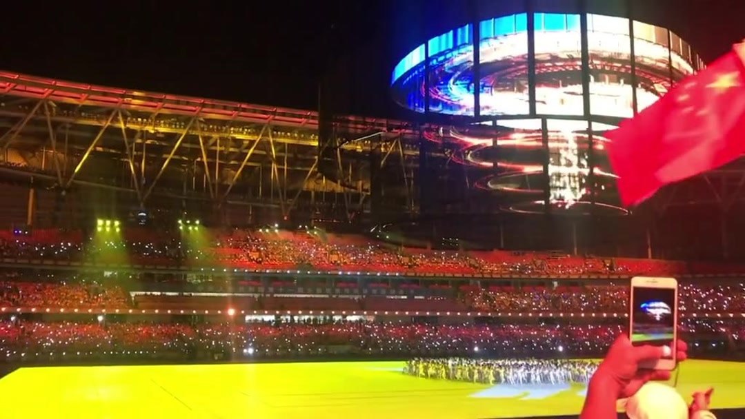 现场超级震撼了#少数民族运动会