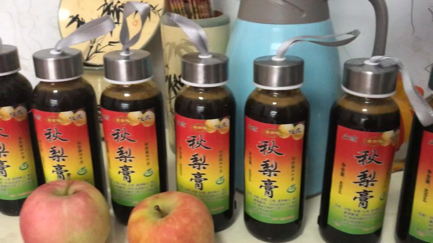 宝宝也能吃的梨膏制作过程。